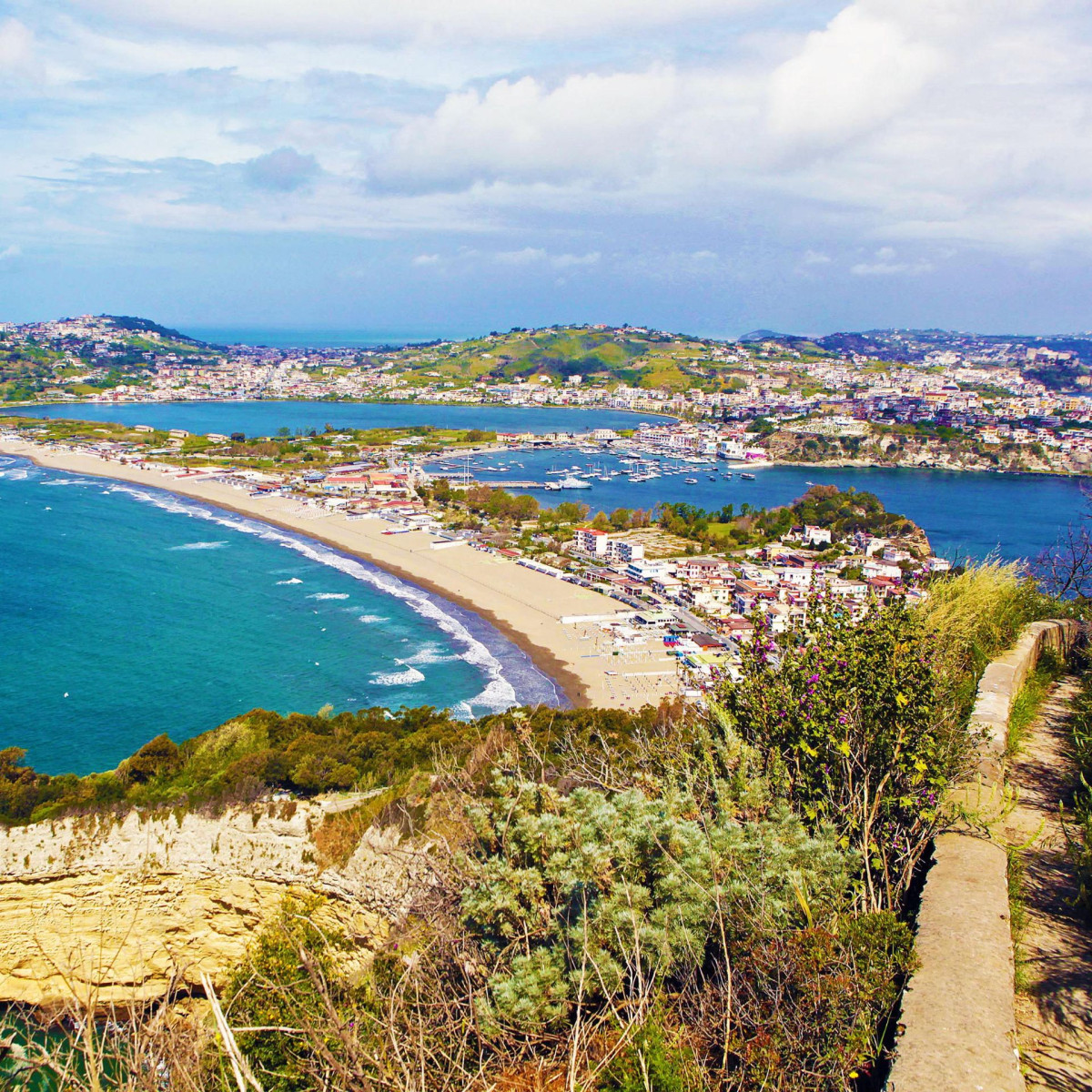 Trekking tour on the slopes of Cape Miseno in the Phlegrean Peninsula ...